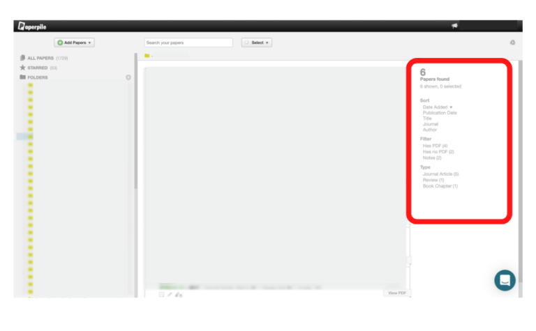 Paperpileで文献を年代順に並べ替える